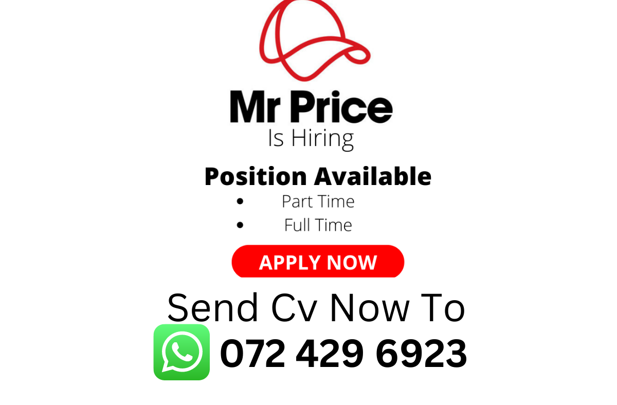 Hey Mr Price Cashier Jobs Available and Mr Price Jobs Hiring Today ...